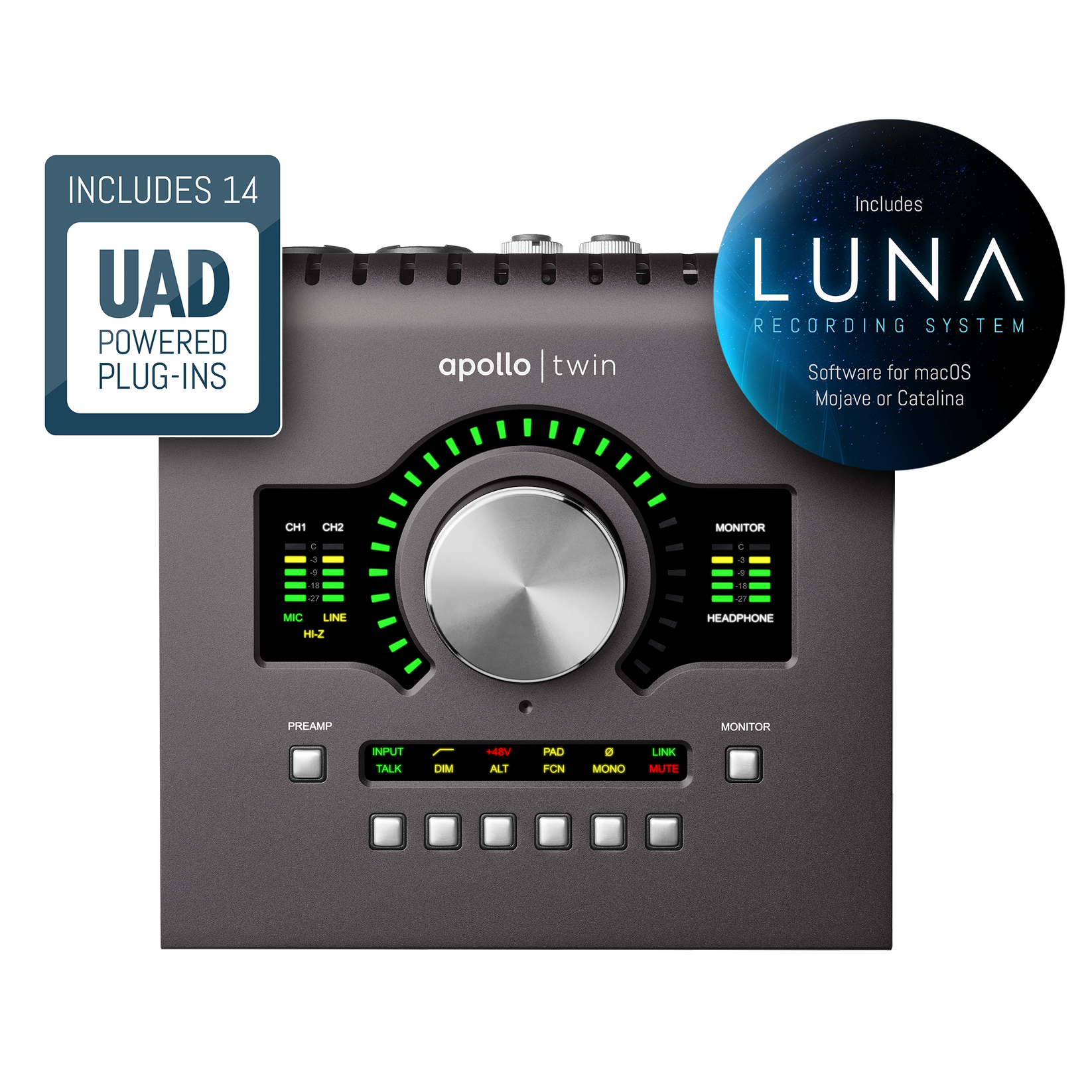 Apollo Twin MkII Heritage Edition w/ UAD-2 DUO Core Processing DENT/DE ...